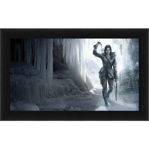 Плакат, постер на холсте Rise Of The Tomb Raider. Размер 42 х 60 см