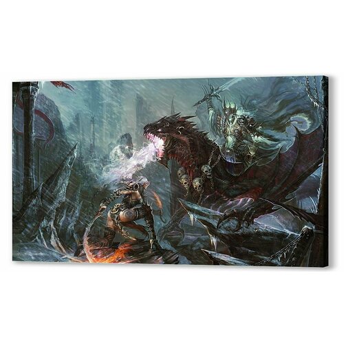 Плакат, постер на бумаге World Of Warcraft. Размер 60 х 84 см
