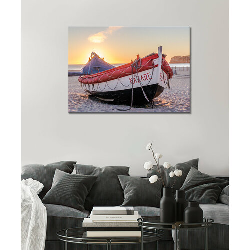Картина/Картина на холсте для интерьера/Картина на стену/Картина для кухни/ - Португалия лодки 2 20х30