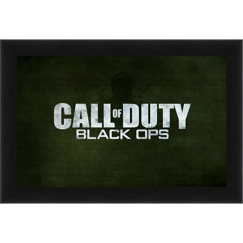 Плакат, постер на холсте Call Of Duty: Black Ops. Размер 60 х 84 см