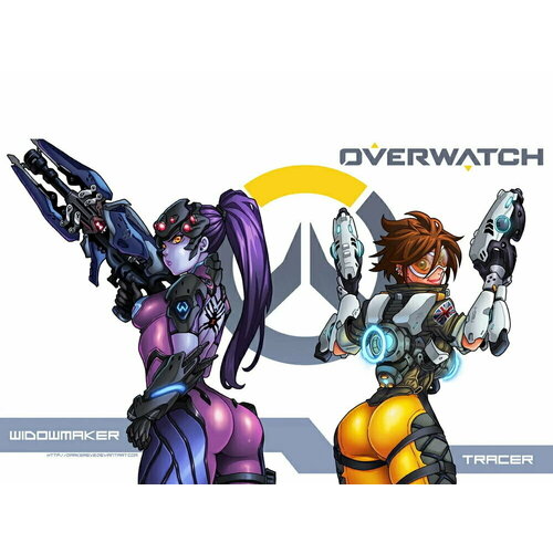 Плакат, постер на бумаге Overwatch/Овервотч/игровые/игра/компьютерные герои персонажи. Размер 42 х 60 см