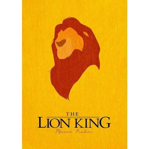 Плакат, постер на холсте The Lion King/Король Лев/. Размер 60 х 84 см