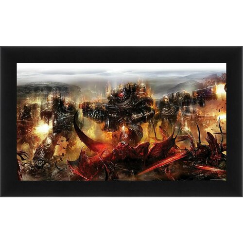 Плакат, постер на бумаге Warhammer 40K. Размер 30х42 см