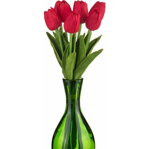 Набор из 9 штук Искусственный цветок Lefard Тюльпан длина 33см, полиуретан, металл (23-296)