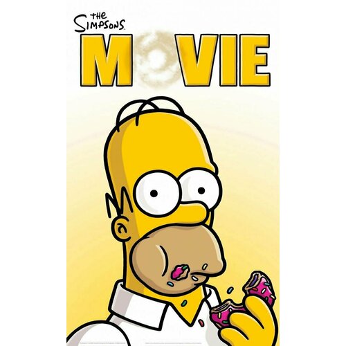 Плакат, постер на бумаге Simpsons-Homer/Симпсоны-Гомер/. Размер 42 х 60 см