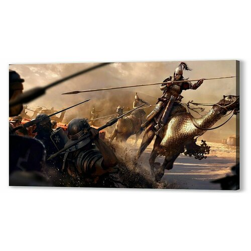 Плакат, постер на холсте Total War. Размер 21 х 30 см