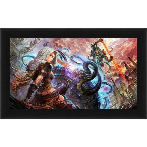 Плакат, постер на бумаге World Of Warcraft. Размер 60х84 см