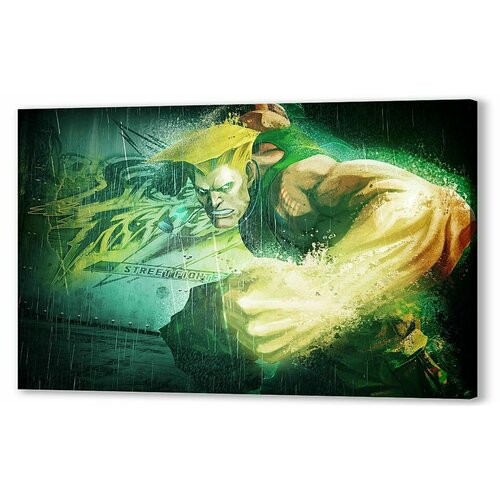 Плакат, постер на холсте Street Fighter X Tekken. Размер 21 х 30 см