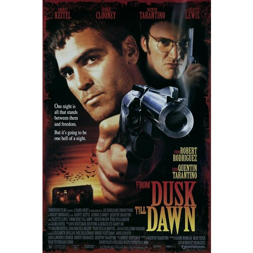 Плакат, постер на бумаге От заката до рассвета (From Dusk Till Dawn, 1995г). Размер 42 на 60 см