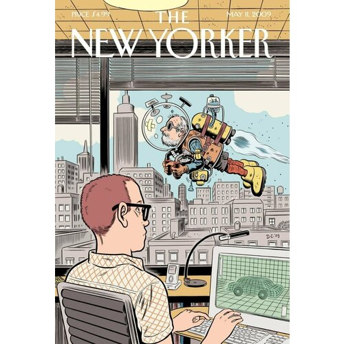 Плакат, постер на бумаге The New Yorker (May 11, 2009). Размер 30 х 42 см