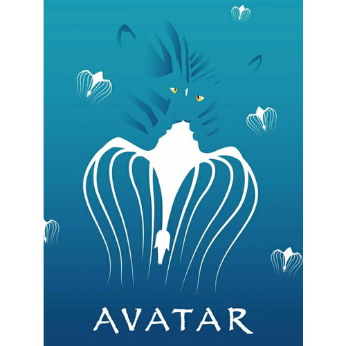 Плакат, постер на холсте Avatar/Аватар/искусство/арт/абстракция/творчество. Размер 30 х 42 см