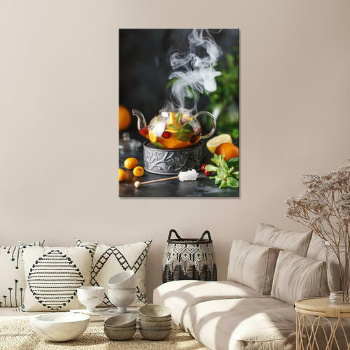 Картина/Картина на холсте для интерьера/Картина на стену/Картина для кухни/ - Горячий чай2 30х40