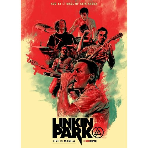Плакат, постер на бумаге Linkin Park. Размер 21 х 30 см