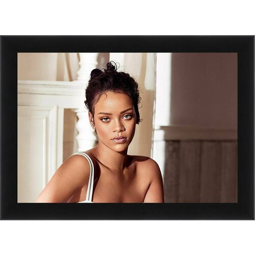Плакат, постер на холсте Рианна. Rihanna. Размер 21 х 30 см