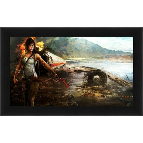 Плакат, постер на холсте Tomb Raider. Размер 30х42 см