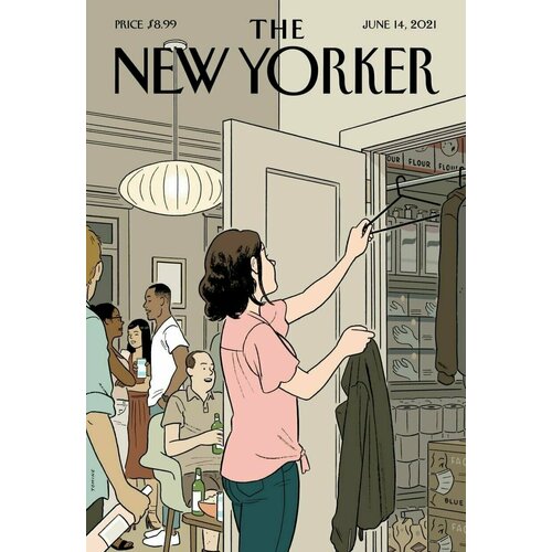 Плакат, постер на бумаге The New Yorker (June 14, 2021). Размер 30 х 42 см