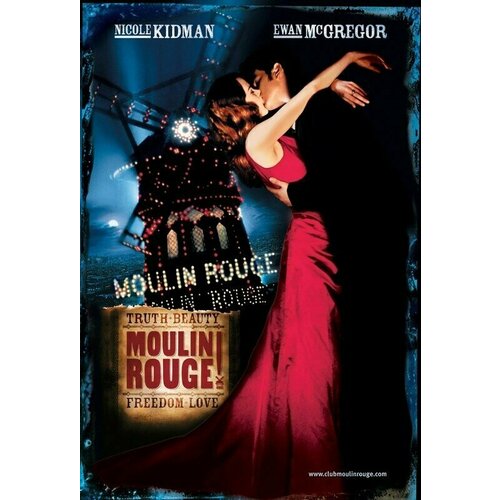Плакат, постер на холсте Мулен Руж (Moulin Rouge), Баз Лурман. Размер 42 х 60 см