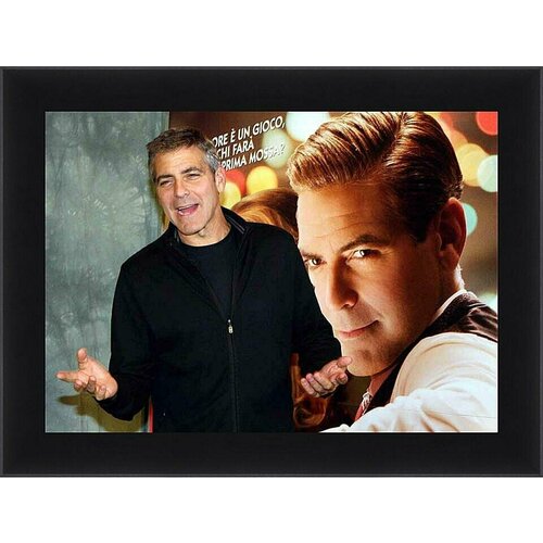 Плакат, постер на бумаге Джордж Клуни-16. Размер 30х42 см