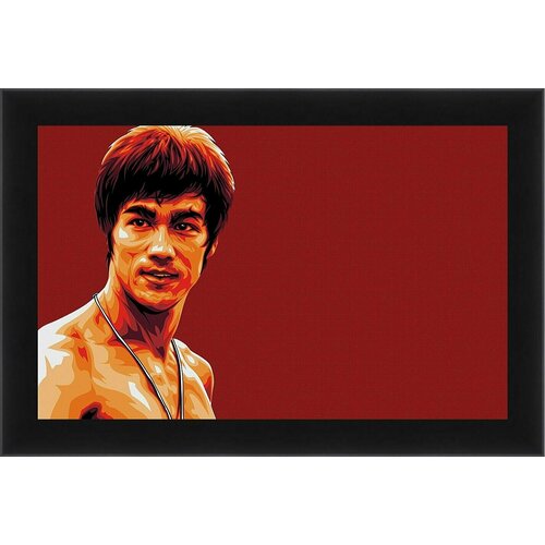 Плакат, постер на бумаге Брюс Ли (Bruce Lee). Размер 21 х 30 см