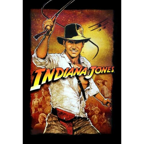 Плакат, постер на холсте Indiana Jones, Индиана Джонс. Размер 42 х 60 см