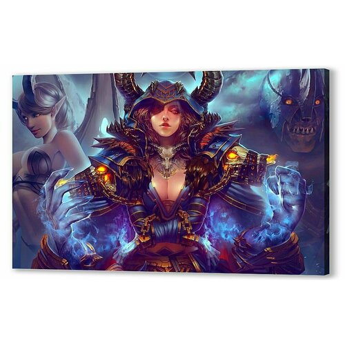 Плакат, постер на холсте World Of Warcraft. Размер 42 х 60 см