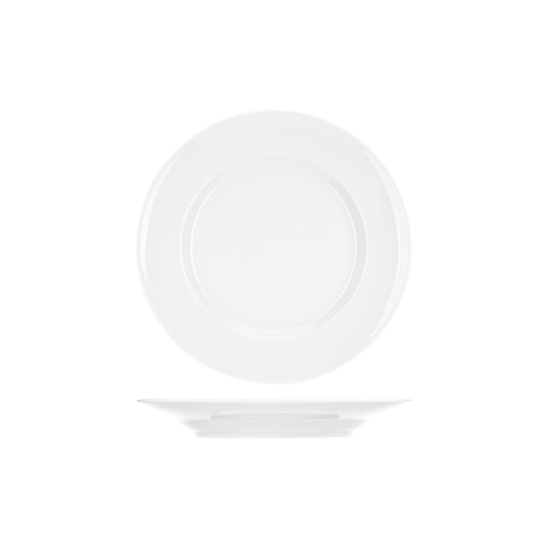 Тарелка «Идиллия» мелкая; фарфор; D=200, H=22мм; белый, Добрушский фарфоровый завод, QGY - 4С0165