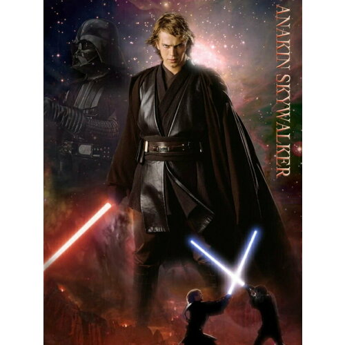 Плакат, постер на холсте Star Wars /Звездные войны/искусство/арт/абстракция/творчество. Размер 21 х 30 см