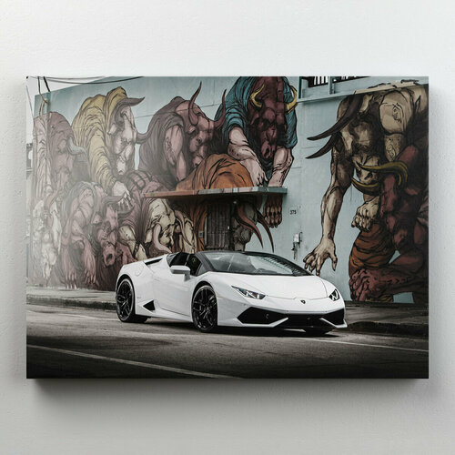 Интерьерная картина на холсте "Ламборджини Хуракан" машины и автомобили, 60x45 см