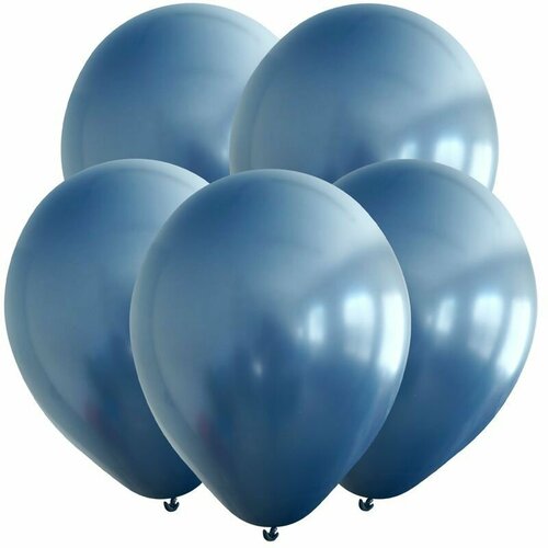 Набор воздушных шаров Темно-синий, Пастель / Navy Blue 5 дюймов (12,5 см), 100 штук, Веселуха