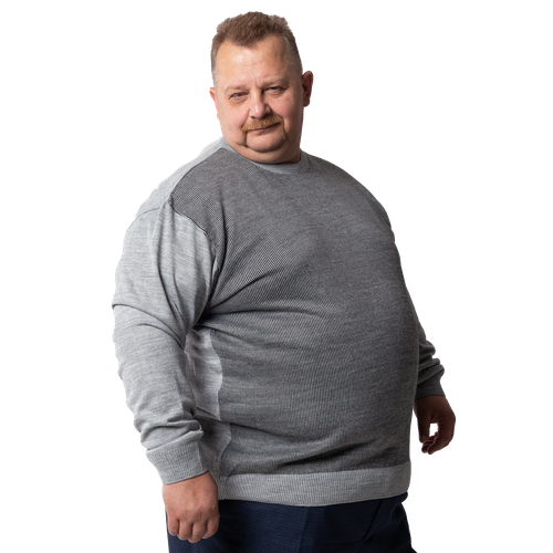 Пуловер Turhan, размер 3 XL, серый