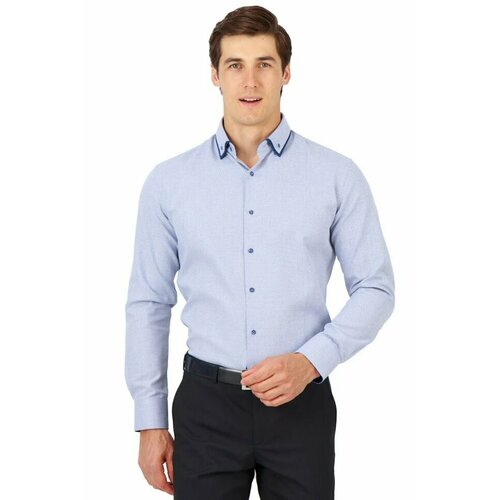 Рубашка GroStyle, размер 39/182, синий