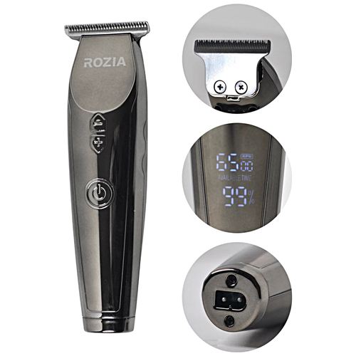 Машинка для стрижки волос HQ-266, Профессиональный триммер для стрижки волос, для бороды, усов, Cеребристый, Pricemin