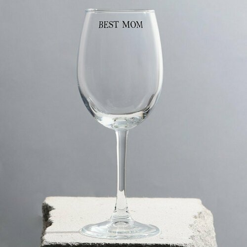 Бокал для вина «Best mom», 360 мл (комплект из 4 шт)