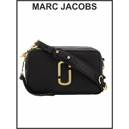 Сумка кросс-боди MARC JACOBS, фактура зернистая, черный
