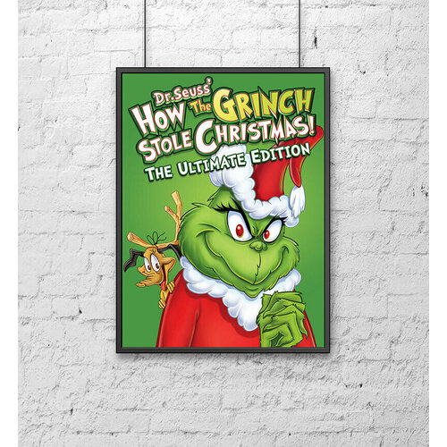 Постер для интерьера на стену (30х40 см). Мультфильм Гринч: Похититель Рождества (How The Grinch Stole Christmas)