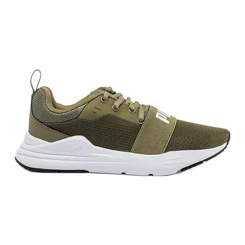 Кроссовки PUMA Wired Run Jr, размер 5 UK, хаки, зеленый