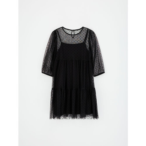 Платье Sela, размер 122, черный