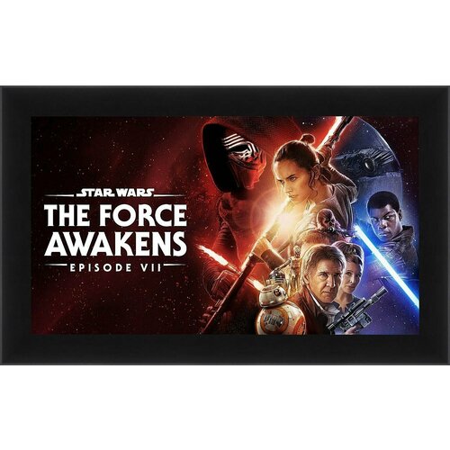 Плакат, постер на бумаге Звёздные войны. Эпизод VII: Пробуждение Силы. Размер 60 х 84 см