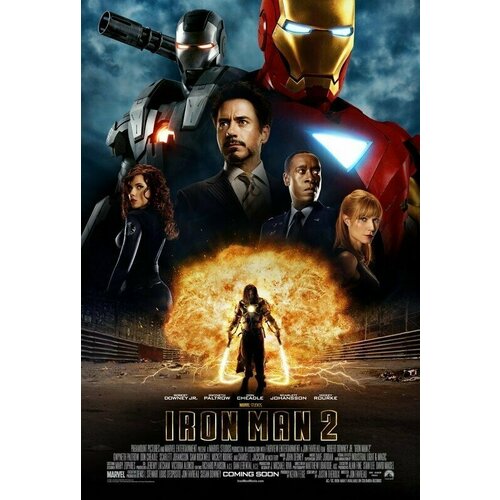 Плакат, постер на холсте Железный человек 2 (Iron Man 2), Джон Фавро, Кеннет Брана. Размер 21 х 30 см
