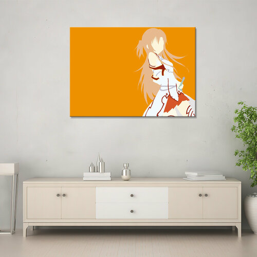 Картина/Картина на холсте для интерьера/Картина на стену/Картина для кухни/ - Минимализм аниме (2) 30х40