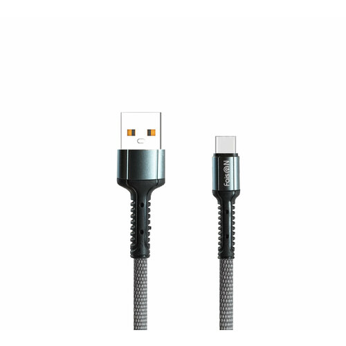 Кабель USB - Type-C FaisON K-71 Nilony, 1.0м, 3,0А, цвет: серый
