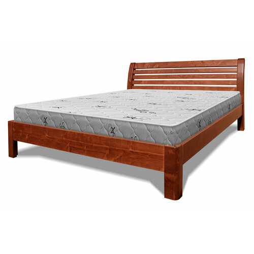 Кровать Луиджи из сосны, спальное место (ШхД): 200x200, цвет: мокко 2
