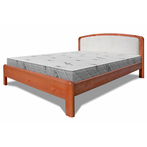 Кровать Бали Lux Мягкая из сосны, спальное место (ШхД): 180x200, цвет: мокко 2