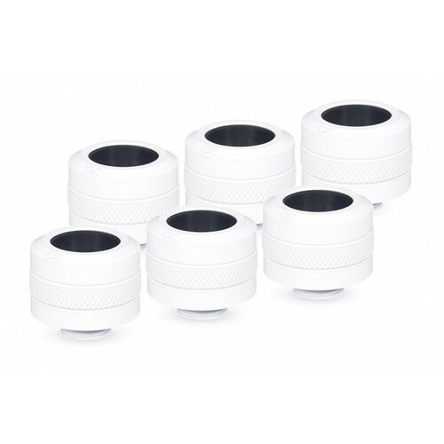 Фитинги Alphacool Eiszapfen PRO 16mm HardTub fitting G1/4-white 6шт 17484/1019292