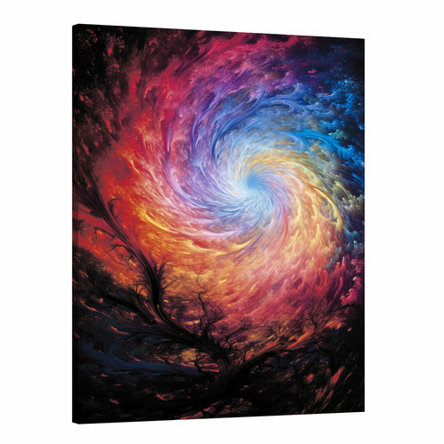 Интерьерная картина 50х70 "Космический Вихрь"
