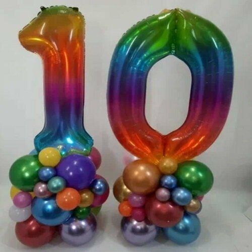 Оформление шарами дня рождения "10 лет"