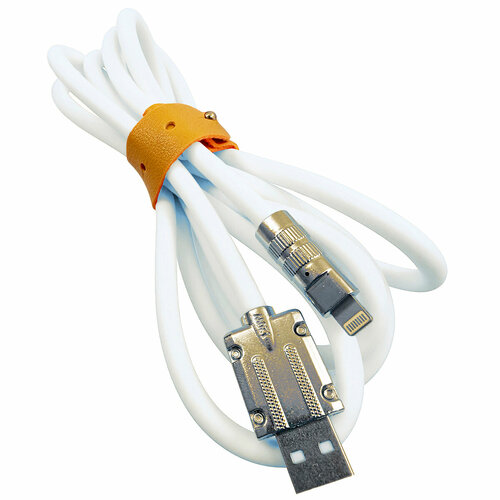 Кабель Lightning для быстрой зарядки телефона Quick Charge, 1 метр / белый