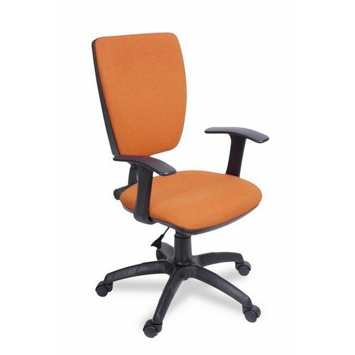 Компьютерное офисное кресло Мирэй Групп нота Т синхро, Ткань, Оранжевое