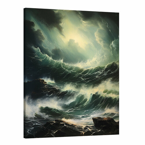 Интерьерная картина 50х70 "Гром и молния"