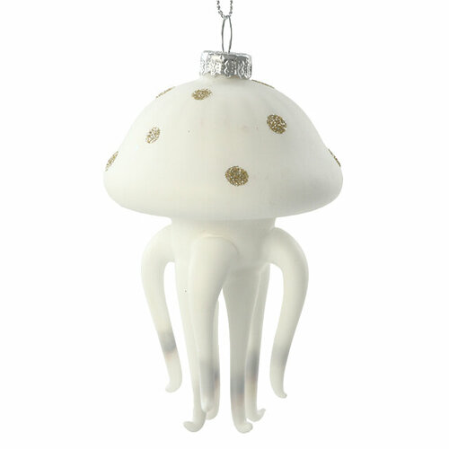 Winter Deco Стеклянная елочная игрушка Медуза - Santuario Miracoli 13 см, подвеска 4070157